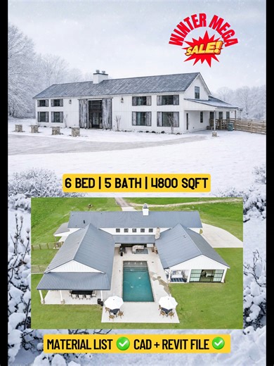 Luxury Modern Farmhouse Barndominium Plan | Dream Barndo with Garage, Loft & Open Living (PDF CAD) 👉 Floor Plan: https://dreamhomeplans.com/products/ultimate-barndominium-bundle Discover the perfect blend of modern farmhouse elegance and barndominium functionality with this stunning Dream Barndo house plan. Designed for comfort, space, and flexibility, this layout features expansive open-concept living, a spacious kitchen and dining area, private bedrooms, a large garage, and a second-floor lof