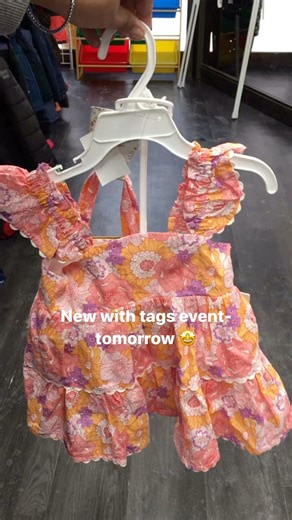 A sneak peek 🤩 🚨New with tag event🚨 Happening tomorrow through Sunday 🤩 Find them mixed in high end brands at the front 🤩 Shop early for best selection!! #ouac #fredericton #resale #gentlyused | Once Upon A Child - Fredericton, NB