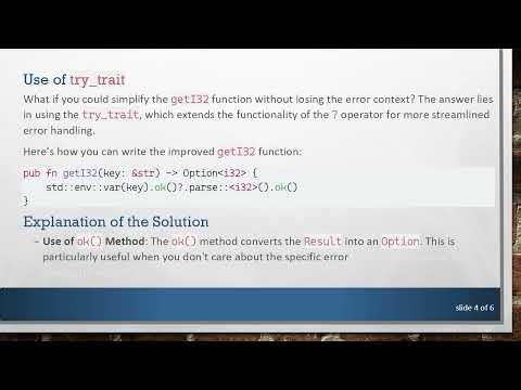 Unwrapping a Result with Different Error Types Using the try_trait in Rust