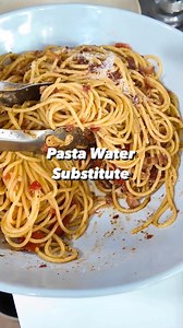 Break the habit of tossing pasta water! In most pasta recipes, we tell you to reserve some of your pasta cooking liquid because pasta water contains starch; when you finish cooking your pasta in the sauce, you want to add back some of that starch, which will help the sauce bind to the noodles. The difference is especially striking in a chunky tomato sauce, which will slide right off your spaghetti. But because habits are hard to break, here’s a last-minute save from #MilkStreetCookingSchool dire