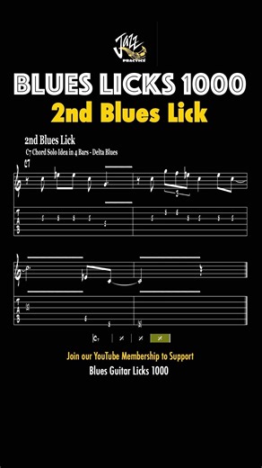 Blues Lick 1000 : #2 The "Real" Blues Scale 🎸