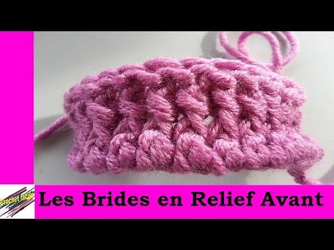 Technique de crochet : la bride en relief avant