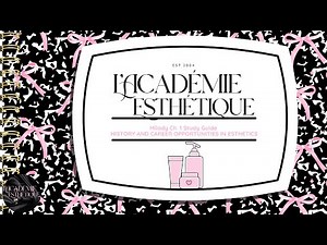 Milady Esthetics Chapter 1 Study Guide, Key Terms & Review Question | L'Academie Esthetique