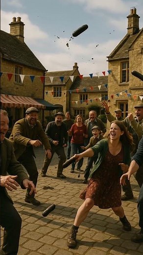England's Black Pudding Throwing Contest