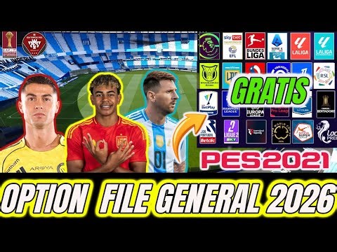 PES 2021 to 2026 UPDATED and COMPLETE OPTION FILE PS4 PS5 PC FREE