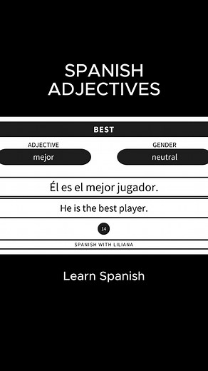 Learn Spanish Adjectives with Examples