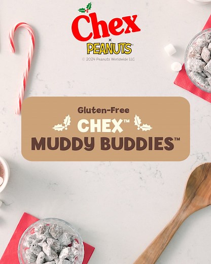 3.9K views · 990 reactions | Holiday party? Chex Muddy Buddies for the win! This chocolatey, peanut butter-covered treat is easy to make and so fun to eat! | Chex | Facebook