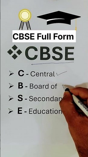 CBSE Full form | CBSE | Full form of CBSE #cbse #shortsfeed