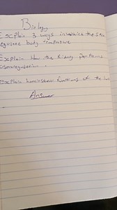Explain 3 ways in which the skin regulate body temperature.Ex... | Filo