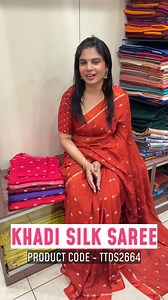 36K views · 335 reactions | Khadi Silk Sarees Product Code - TTDS2664 Sale Price @ Rs. 1500/- Tag Price @ Rs. 1700/- Link For Website Order https://templedesigner.com/search?type=product&q=ttds2664 | Temple the Designer Studio | Facebook