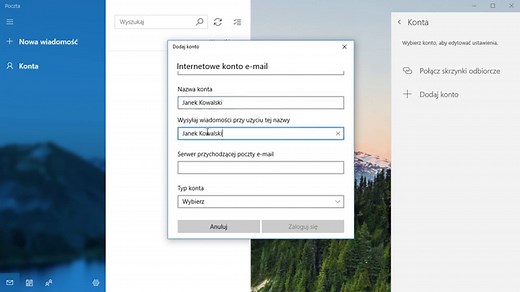 Konfiguracja programu pocztowego w systemie Windows 10 » Pomoc | home.pl