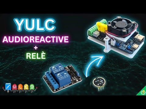 WLED Audio Reactive on YULC (ESP32) with INMP441 Microphone + Relay Management