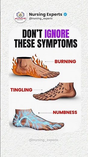 🔥 Burning, Tingling, or Numb Feet? #nursingexam
