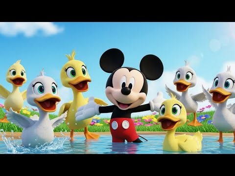 Mickey Mouse and the Five Friendly Ducks | Fun Kids Cartoon Adventure | Animation