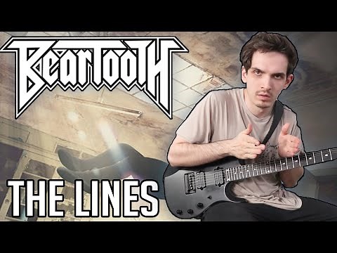 Beartooth | The Lines | Nik Nocturnal GUITAR COVER + Screen Tabs