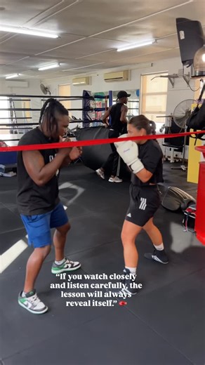 Teaching boxing takes patience, determination, and discipline. Great morning workout with my girl Mo’. Today was a solid technical session breaking things down, fixing mistakes, and sharpening the details. There’s nothing that irritates a fighter more than transitioning from bad habits to good habits. It feels uncomfortable, frustrating, and sometimes even worse before it gets better… but that’s the only path to greatness. When a session feels too good, it usually means you’re learning nothing. 
