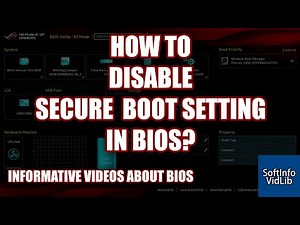 How to Disable Secure Boot Setting in BIOS?