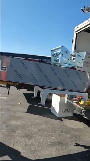 How to load a seamless gutter machine into a trailer or box truck #kwm #forklift #seamlessgutter