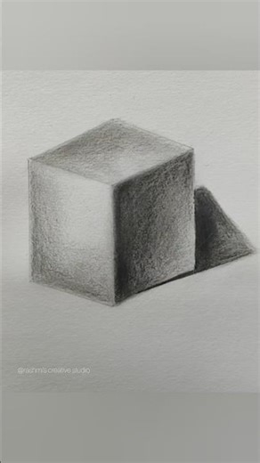 cube shading techniques for beginners| exercise -2 #shading #technique #shorts #viralshorts