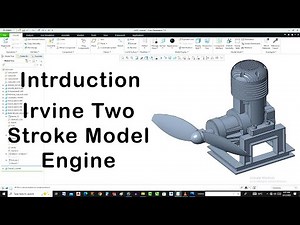 Two Stroke Engine 3D Model In Creo | Irvine Two Stroke Model Engine