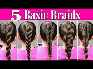 5 Basic Braids ⭐ How to Braid for Beginners!