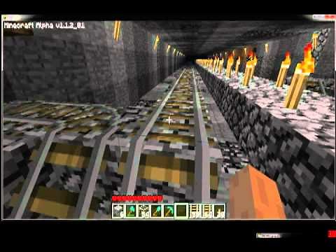 MineCraft Beginner Mine Cart Tutorial