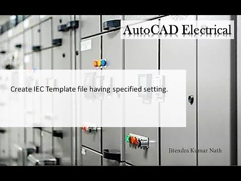 How to Create IEC Format Template File in AutoCAD Electrical.