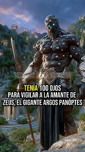 Argos Panoptes, el centinela de los cien ojos, era el más fiel servidor de Hera. Siempre tenía ojos despiertos, incluso al dormir. #gigantes #zeus #hermes #hera #mitologiagriega #mitologia #greekmythology #mythology #Viral #fyp | Tesoros de la Historia
