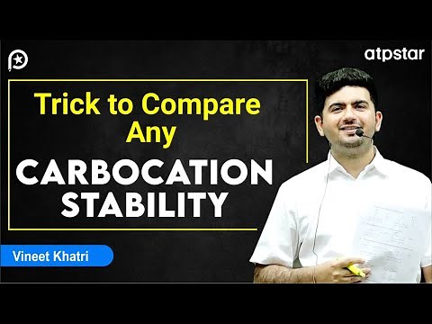 Carbocation stability order trick organic chemistry | IIT JEE & NEET | Vineet Khatri | ATP STAR Kota