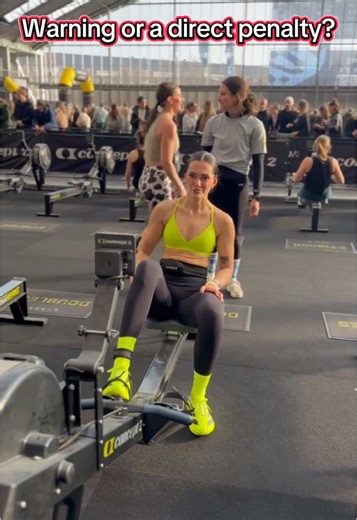 Now, I know I shouldn’t have touched the handle but it was literally for 5m at the end. Shouldn’t I get a warning first?? Maybe I am wrong. Also he stopped me again on the next station to explain wasting more of my time… #hyrox #hyroxamsterdam2026 #hyroxcommuniity #rowing #judge #rules #hyroxrules #hyroxsolo #penalty #hyroxbeneluxe