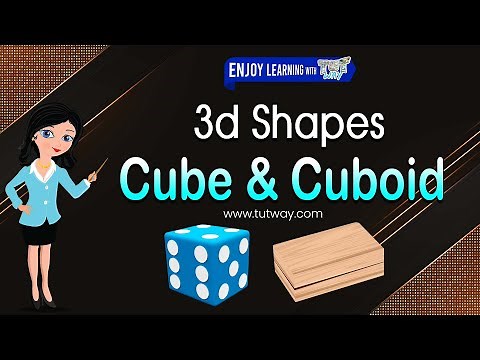 3D Shapes For Kids | Cube and Cuboid - 3D Shapes | Vertices, Edges, Faces, Concepts | Math