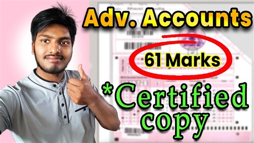 MY CA INTER ADV. ACCOUNTS CERTIFIED COPY 🔥| 61/100 | MUST WATCH