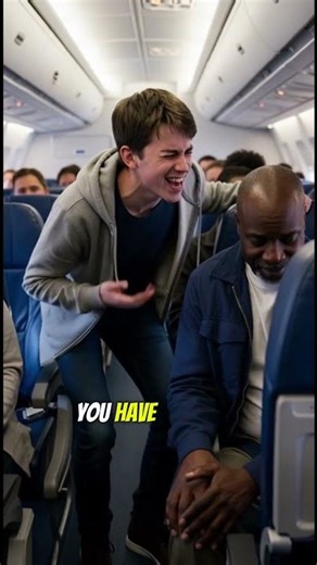 Teen Bullies Old Black Man on Plane, Mother Steps In and Forces Him to Apologize! #courage #movie