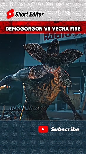 Demogorgon vs vecna 💀🔥 vecna on fire attack 💀🔥 #strangerthings #strangerthings5 #shorts #netflix