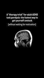 Most people think ADHD task paralysis is a motivation problem. Therapists see it differently: it’s a “start-signal” problem. Because the moment the task feels… too big too vague too many steps …your brain hits the emergency brake. And the worst part? You can WANT it so badly… and still just sit there. (hello shame spiral) Here’s the therapist-style switch that gets you moving fast: THE “START SIGNAL” RULE Don’t ask your brain to do the task. Give it ONE clear, physical cue ONE tiny target. Do th