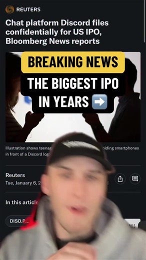 BREAKING NEWS - One of the BIGGEST IPOs in YEARS is coming soon… what do you think about the Discord IPO? Will you be trading it? #howtotrade #daytrading #investing #stockstowatch #momentum | Momentum.