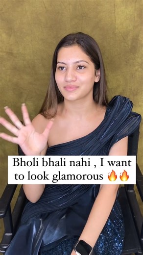 Bholi bhali nahi , I want to look glamorous 🔥🔥 . Makeover @sanyashifa Outfit @odhniworld Jewellery @adadesignerjewellery_ | Makeovers By Sanya and Shifa