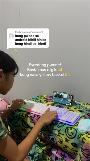 Replying to @eelang pwedeng pwede yann basta may otg ka, pag wala no problem! checkout ka na din nasa yellow basket!🫶🥰 #keyboardandmousewireandroid #keyboardandmouse #mouseandkeyboard #keyboard #mousegaming