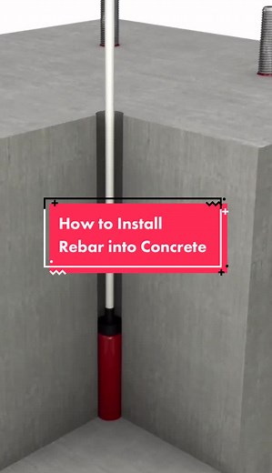How to Install Rebar into Concrete. #rebar #concrete #anchorrod #postinstall #epoxy #Howto #constructiontips
