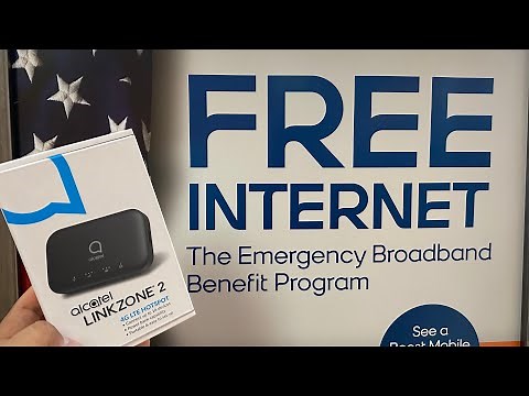 Free Internet From Boost Mobile Ebbp program Alcatel Linkzone 2 Hotspot unboxing