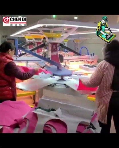 Automatic screen printing machine #youtube