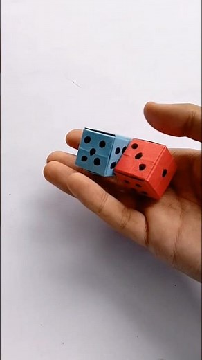 How to make diy paper ludu dice 🎲 craft ideas//crafting hacks//