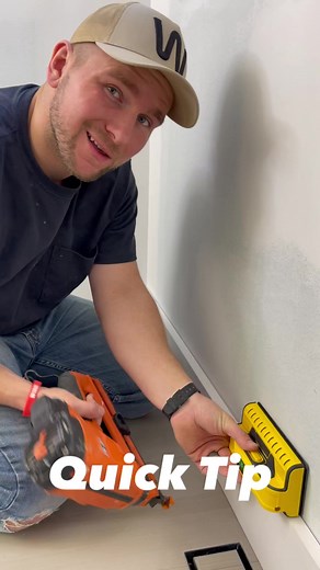 1M views · 4.8K reactions | Always nail the baseboard into the studs. It’s will never move and crack. #diy #work #tools #homeimprovement #homerenovation #bathroomremodel #woodworking #carpentry #realestate #work #hardwork | Misha Panchishak | Facebook
