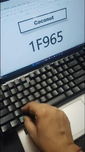 Coconut symbol in ms word | #windows #keyboard #computer #tricks