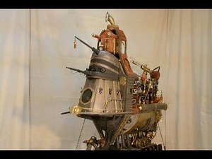 Steampunk Machine Battleship Barnum's Dream, Running Steam Trials Video