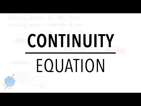 Continuity Equation for Ideal Fluids | Fluid Mechanics