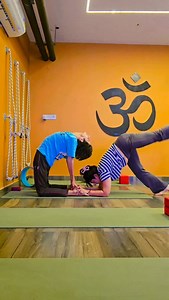 Caption...Acro yoga....pose... 🐫 pose....balancing...shoulder strength | Aditi Amit Sharma