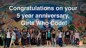 Girls Who Code has gone from 20 girls in New York to 40,000 girls in all 50 states since its inception 5 years ago! Happy anniversary #GirlsWhoCode 💻💜🎉 | Amy Poehler's Smart Girls