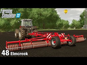 ROLLING A SEEDBED - Farming Simulator 22 FS22 Elmcreek Ep 48
