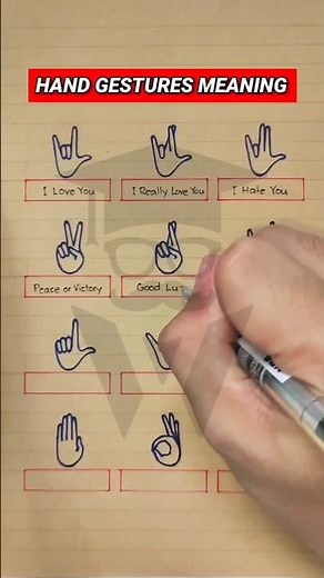 Different Hand Gestures & Their Meanings